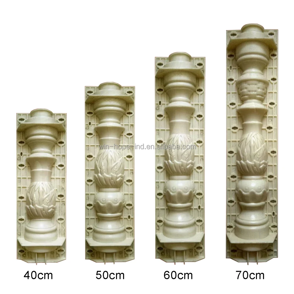 Bamboo Style Precast Concrete Baluster Plastic Mold