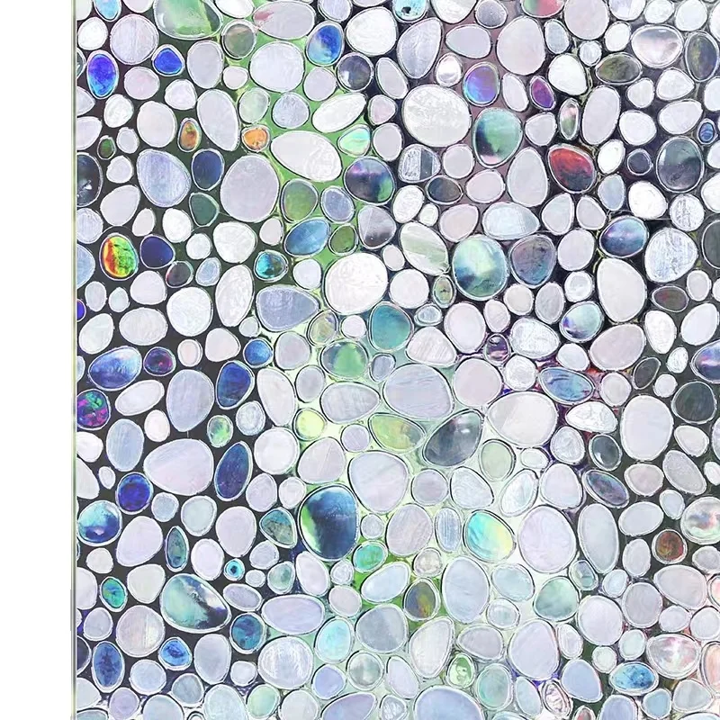 ORON Cheap 3d Floral Electrostatic Film Static Sticker Frosted Film For ...