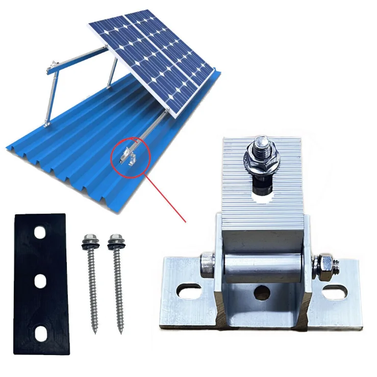 Solar Metal Roof Racking Structure Solar Panel Mid Solar Roof Clamp ...