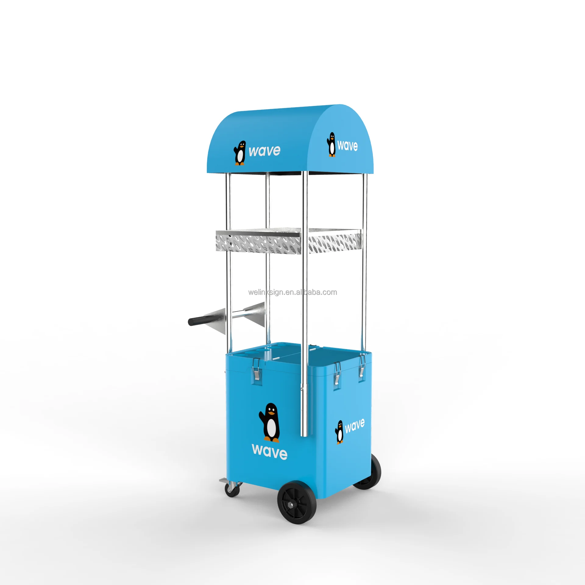 FLOWVISUAL PT43 Fiberglass Cooler Cart Canopy | Easy-Carrying Portable ...