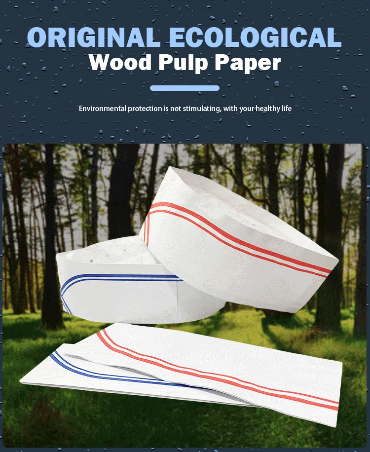 80g Overseas Paper Forage Chef Cap - Buy Paper Forage Hat,Paper Cap ...