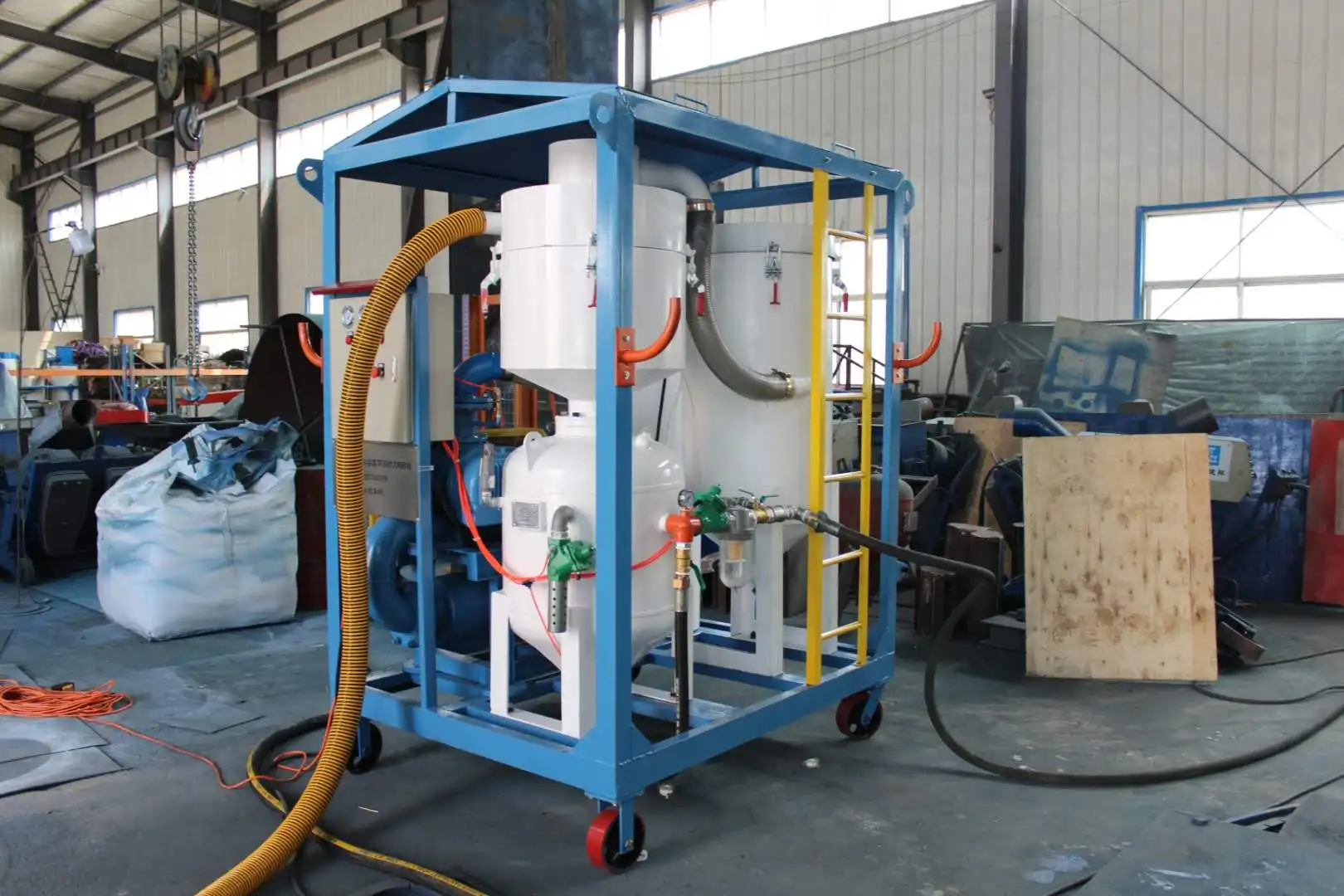 Sand Blasting Equipment Automatic Recovery Dust Free Vacuum Mobile Sand ...