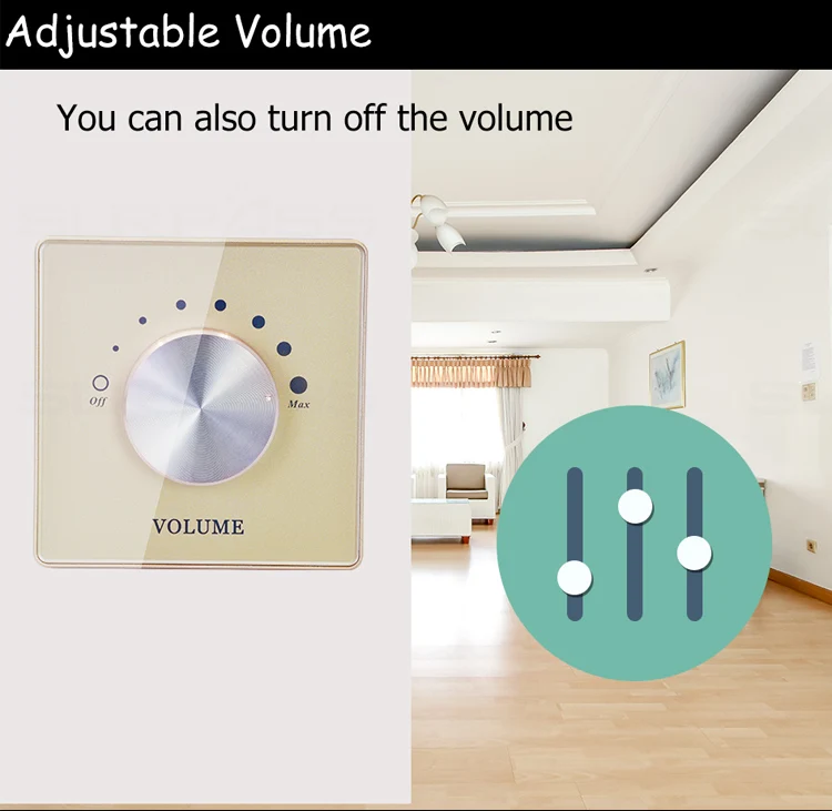 8 Ohm Volume Control with 7 Steps for Resistance Speaker