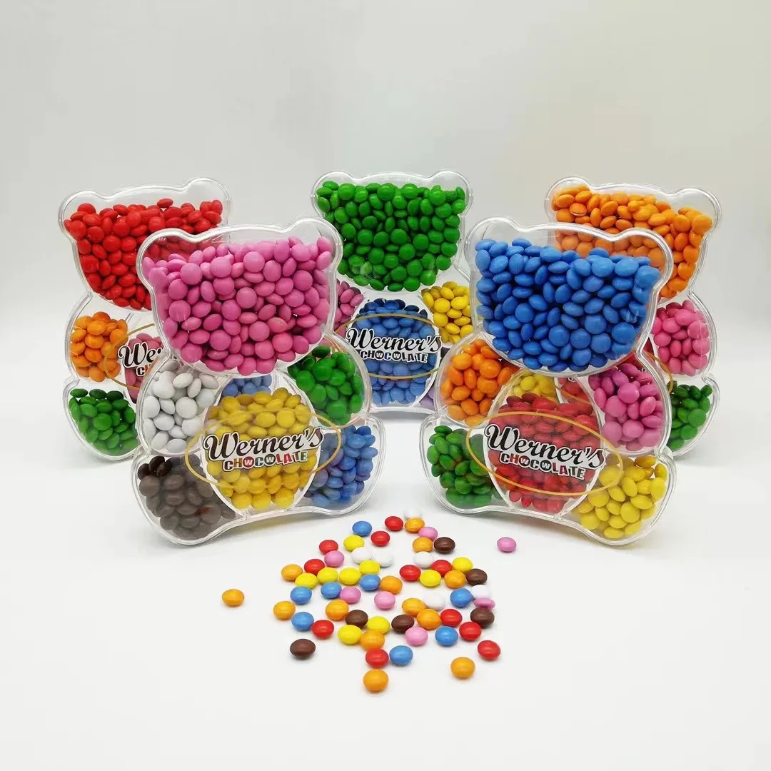 Acrylic Teddy Bear Alphabet Letter Candy Box - Love & Snacks