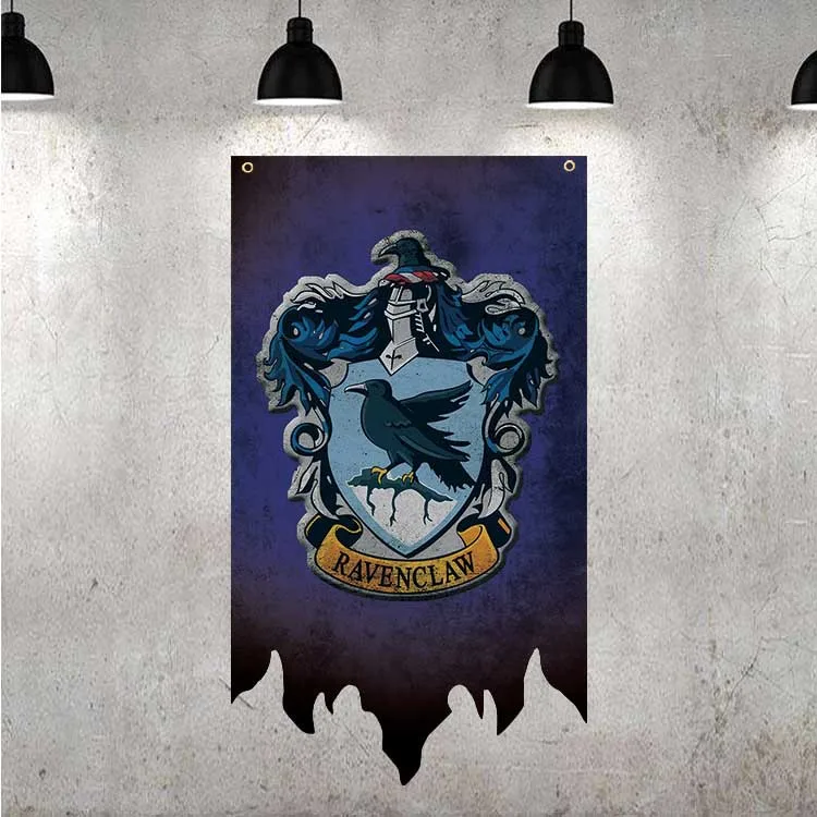 Magical Wizard School Flag Polyester Gifts Decorations House Hanging ...