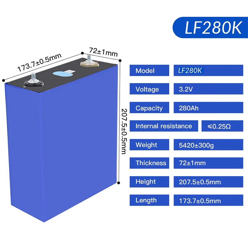 2024 Ev 280ah Lifepo4 Cells 12v Lifepo4 Car Battery Grade A Lifepo4 ...