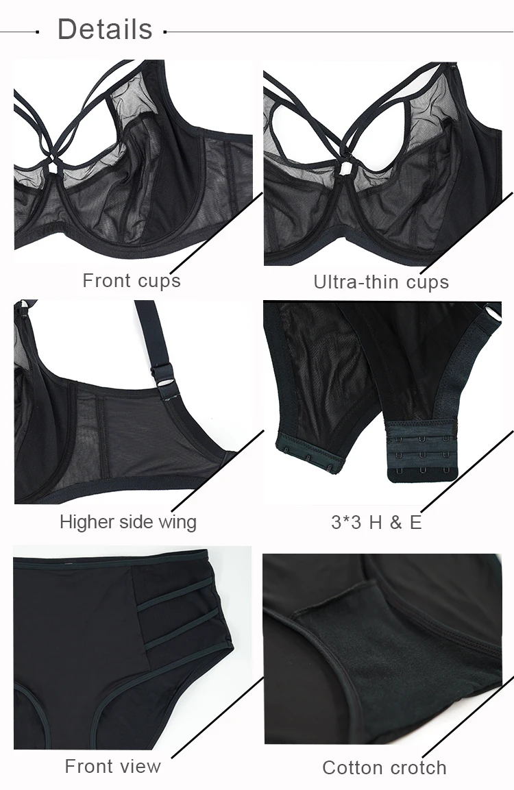 Shop Starwin OEM Underwire See through Sheer Mesh Lace