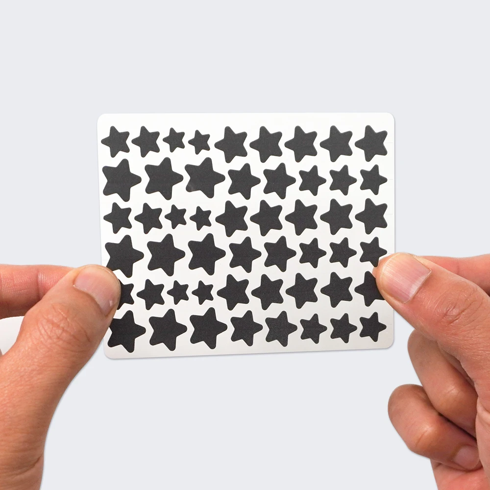 Full Face Acne Patch Hydrocolloid Pimple Patches Black Shaped Star Spot ...