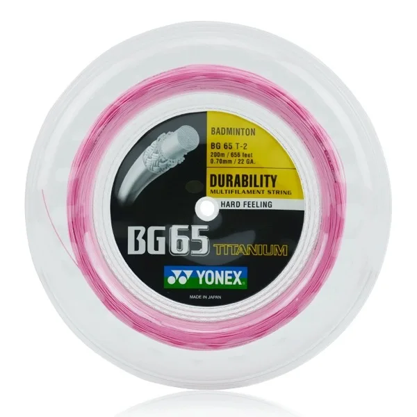 Yonex BG65 TITANIUM String - Durable & Versatile Performance