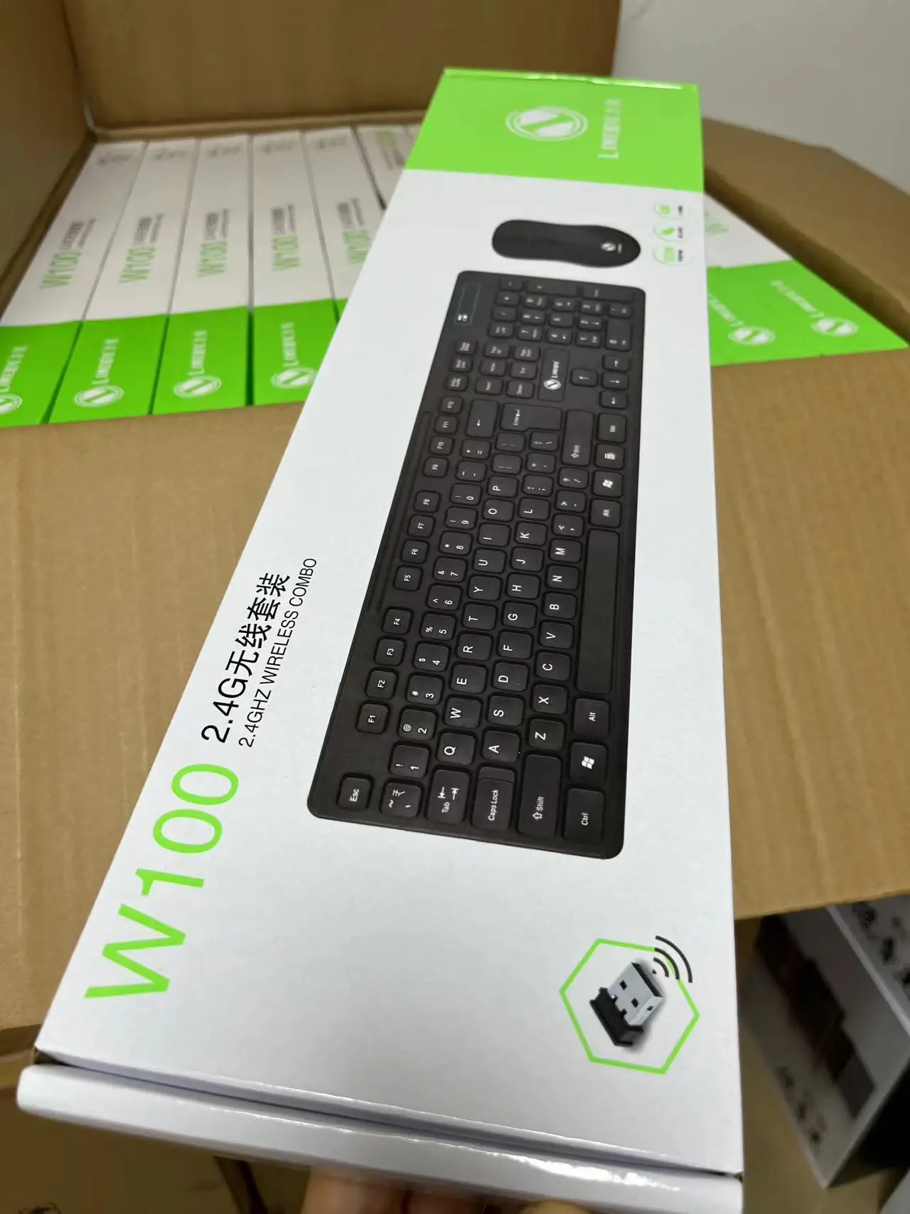 2025 W100 Office Business Style Wireless Keyboard & Mouse Combos