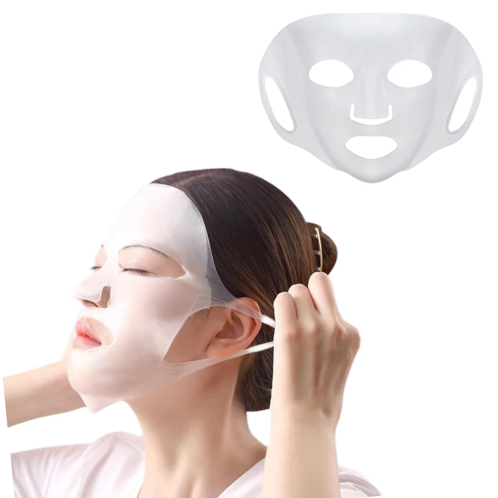 Silicone Facial Mask Facial Cover Skin Mask reusable Moisturizing Face ...