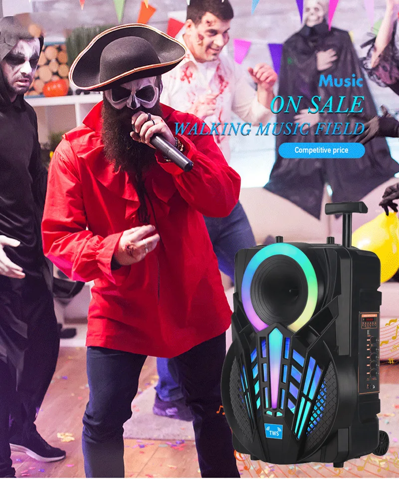 Outdoor Trolley Audio Square Dance Speaker Led Bulb With Display Wifi ...