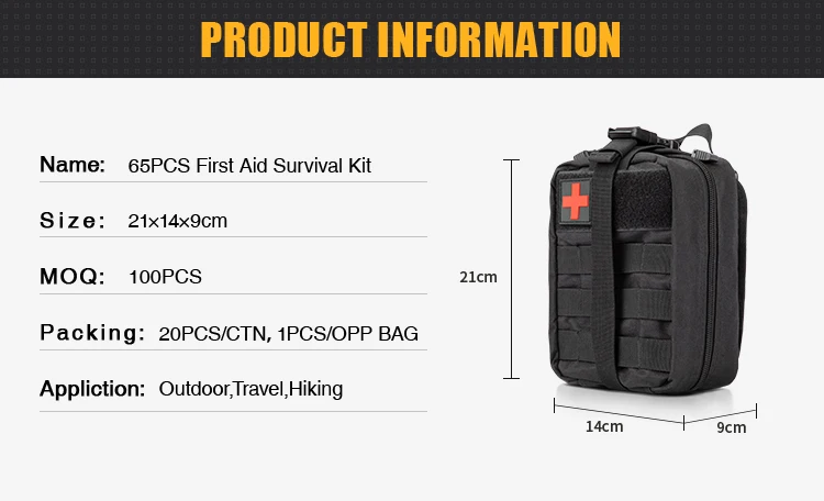 Wholesale Emergency Gear - Customized First Aid Trauma Kit
