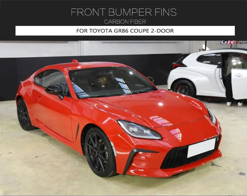 Toyota GR86 ZN8 Front Bumper Canards - Carbon Fiber Upgrade
