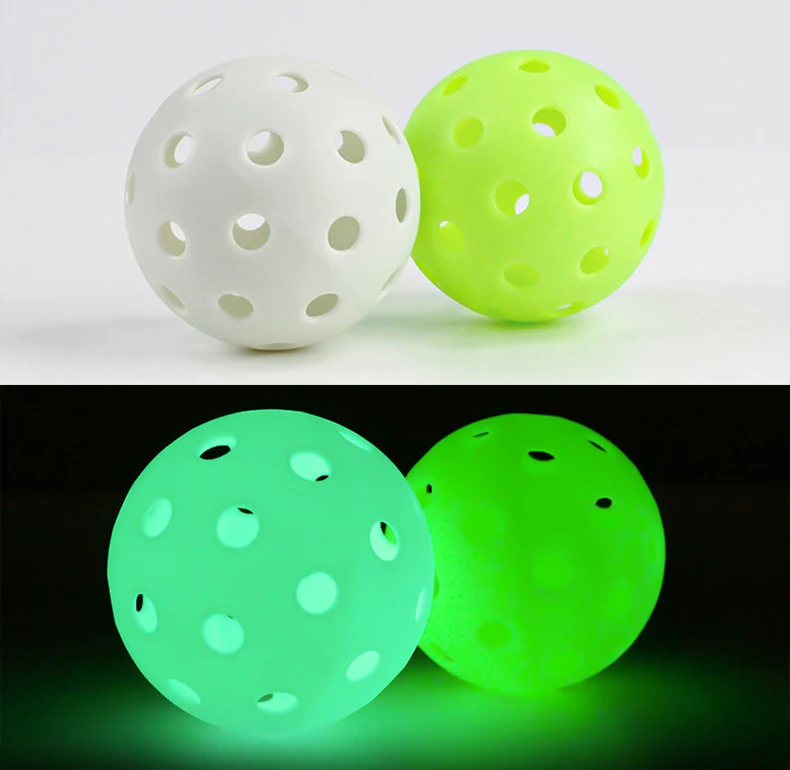 Usapa Standard Multiple Colors Luminous 74mm Pickleball Balls 40-hole ...