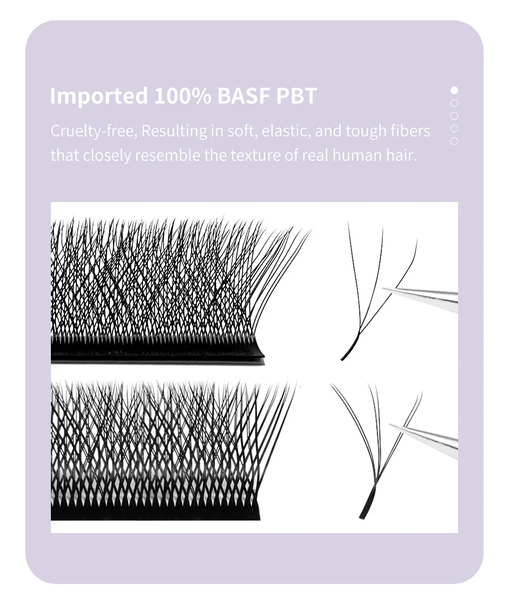 Diyday 3d 6d Clover W Shape 0.07 Thickness Premade Fan Eyelash ...