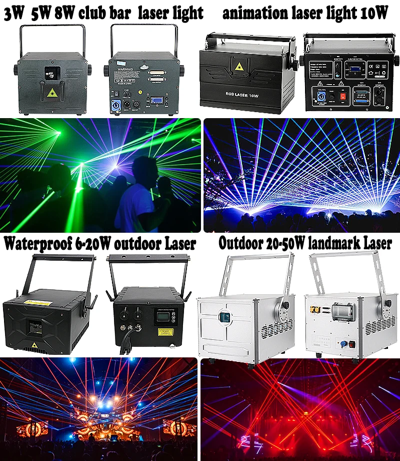 Laser Snow Flake Light Show - Dancing Dream Wedding 3W 5W 8W