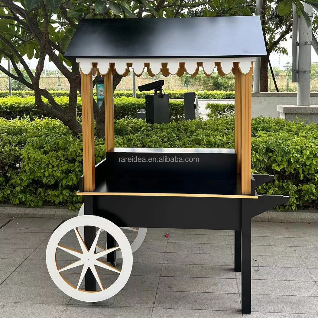 Candy-cart Modern Wooden Dessert Candy Bar Cart With Wheels - Buy Candy ...
