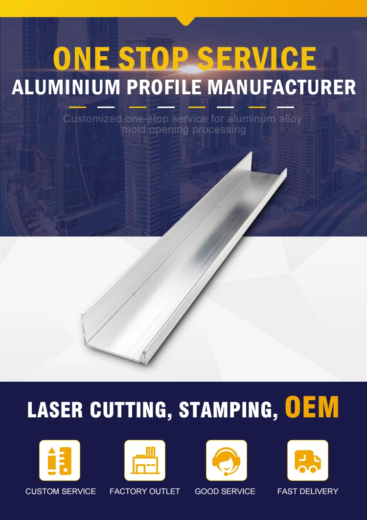 Aluminium Profiles for Kitchen Cabinet - Customized Surface Treatment