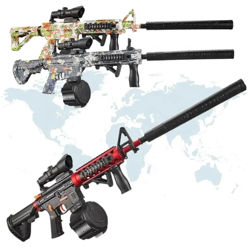 Splat Ball Water Bead Toy Gun M416 Nerf-pistola De Juguete Gell Blaster ...