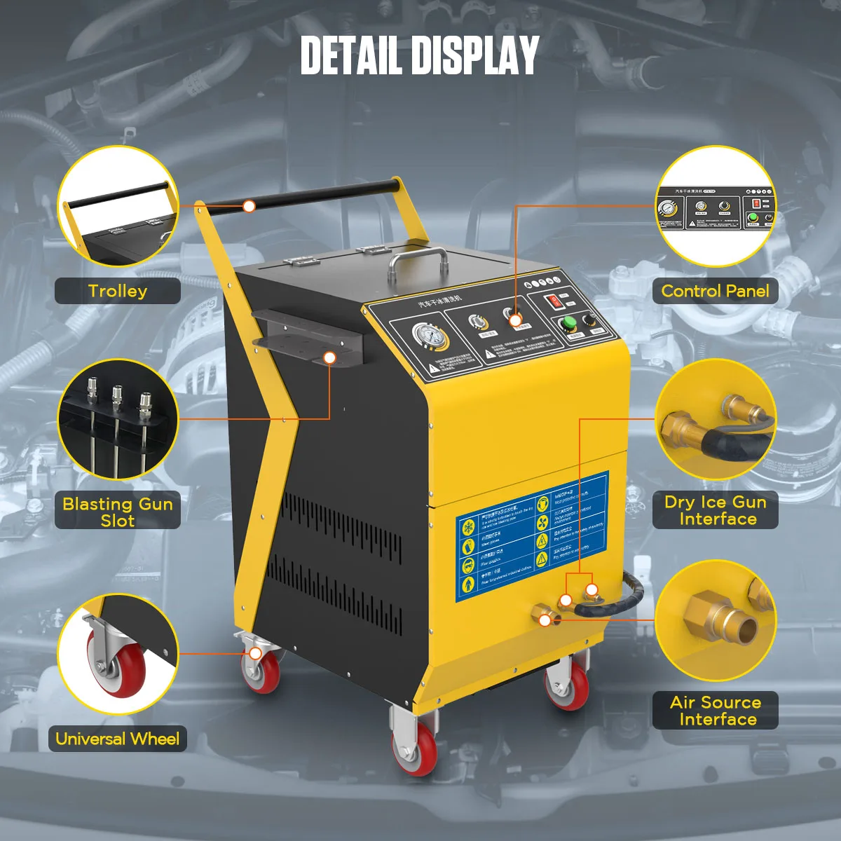 Car Dry Ice Blasting Cleaning Machine - Auto Dry Ice Cleaning Machine