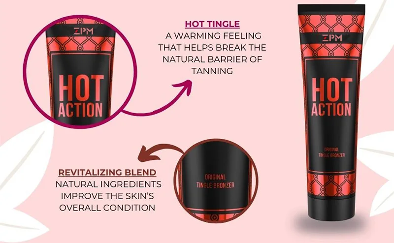 Hot Action Tingle Tanning Lotion for Tanning Bed Tingle Intensifier Hot ...