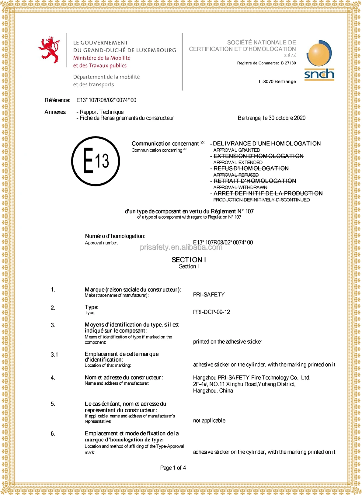 UN ECE R107 Fire Suppression for Heavy Duty Mining Vehicles