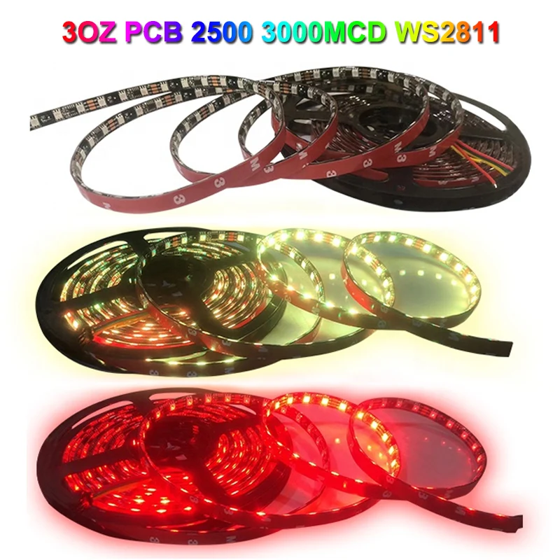 Addressable Smart 5v 12v Ws2811 Ws2812 Ws2812b Ws2815b Led Strip Bulk ...