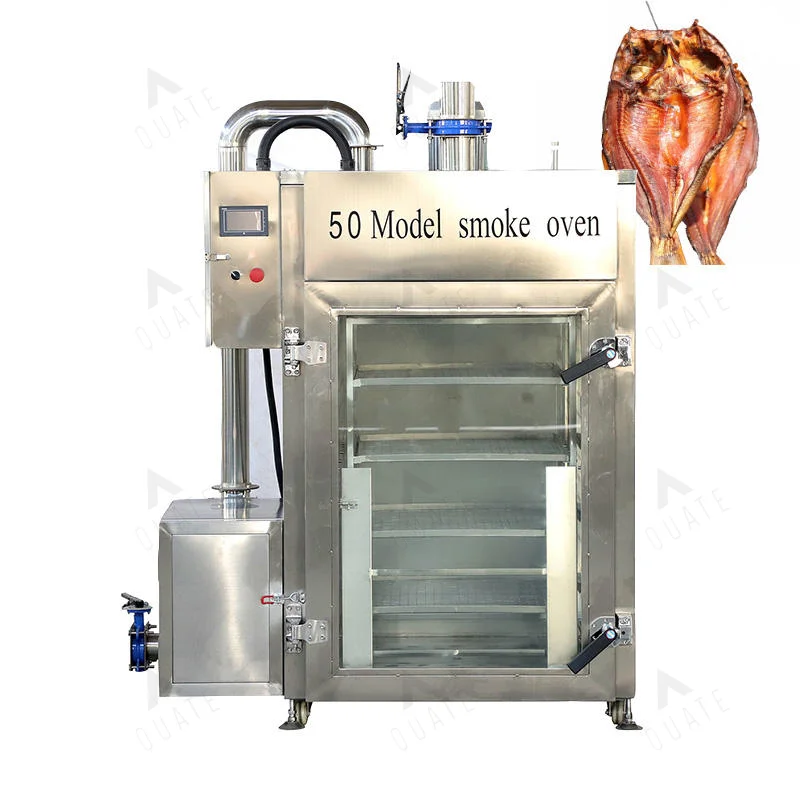 Automatic Steam Dried Prawn Catfish Meat Smoke Chamber Machine Cold Smoker Generator Oven for ...