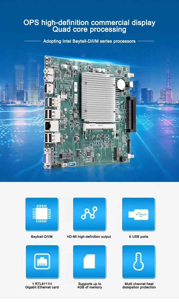 Embedded Ops Main Board Custom Mainboard Memoria Ddr3 I3 I5 I7 Fanless Pc Computer Motherboard ...