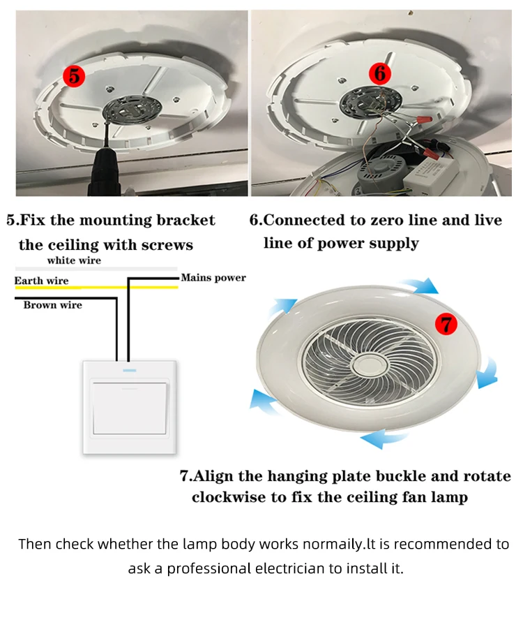 Ceiling Fan with Round Light - Smart, Stylish, and Efficient