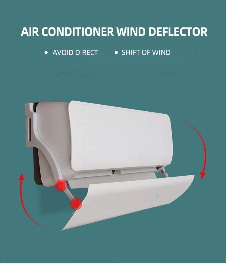 Wind Deflector air Conditioner Anti Blow Carbon Fiber Wind Deflector c ...