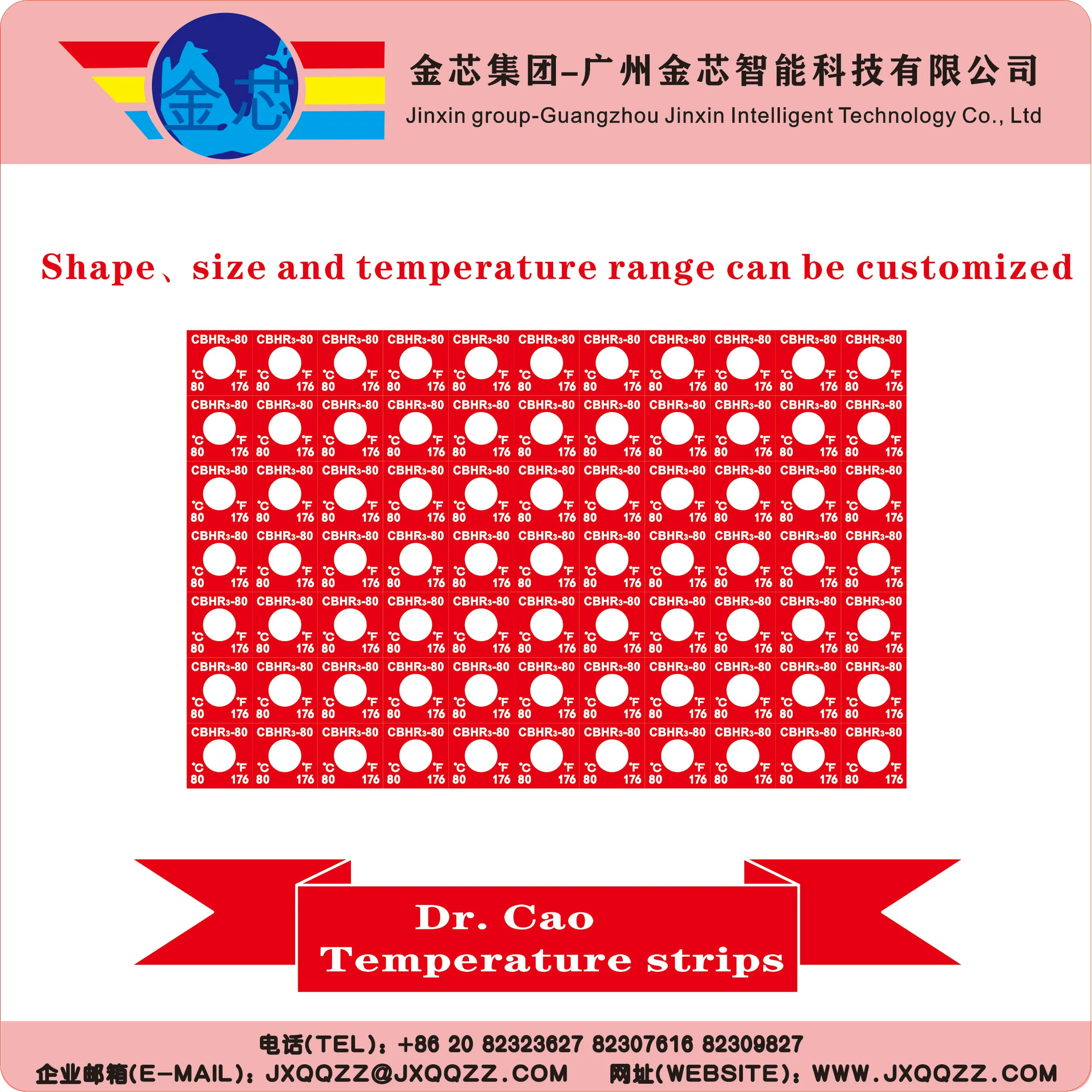 Irreversible Temperature Indicator Sticker Heat Sensing Vinyl Color ...