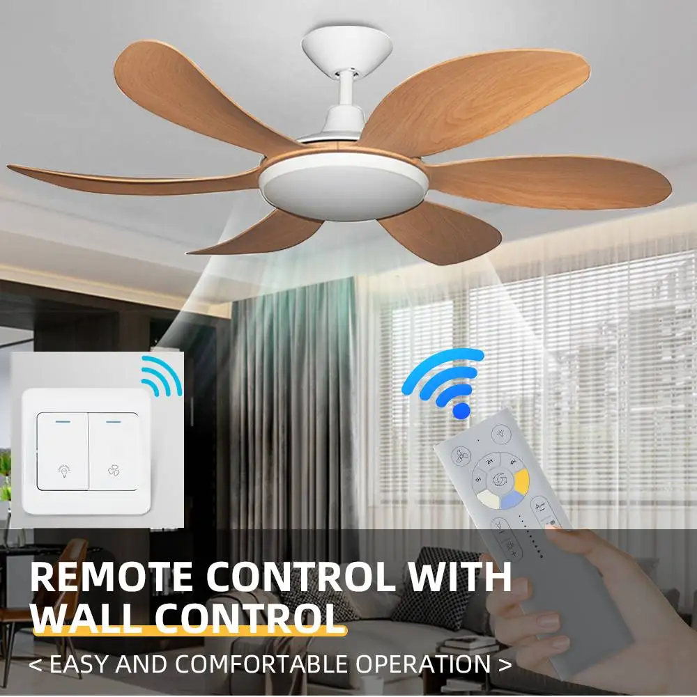 Bldc 46 Inch Low Profile Silent Dc Motor Remote Control Ceiling Fan Abs ...