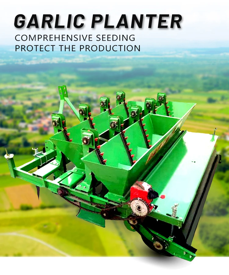Tractor Mounted 6 Rows Garlic Seeder Garlic Sowing Seeds Three Point ...