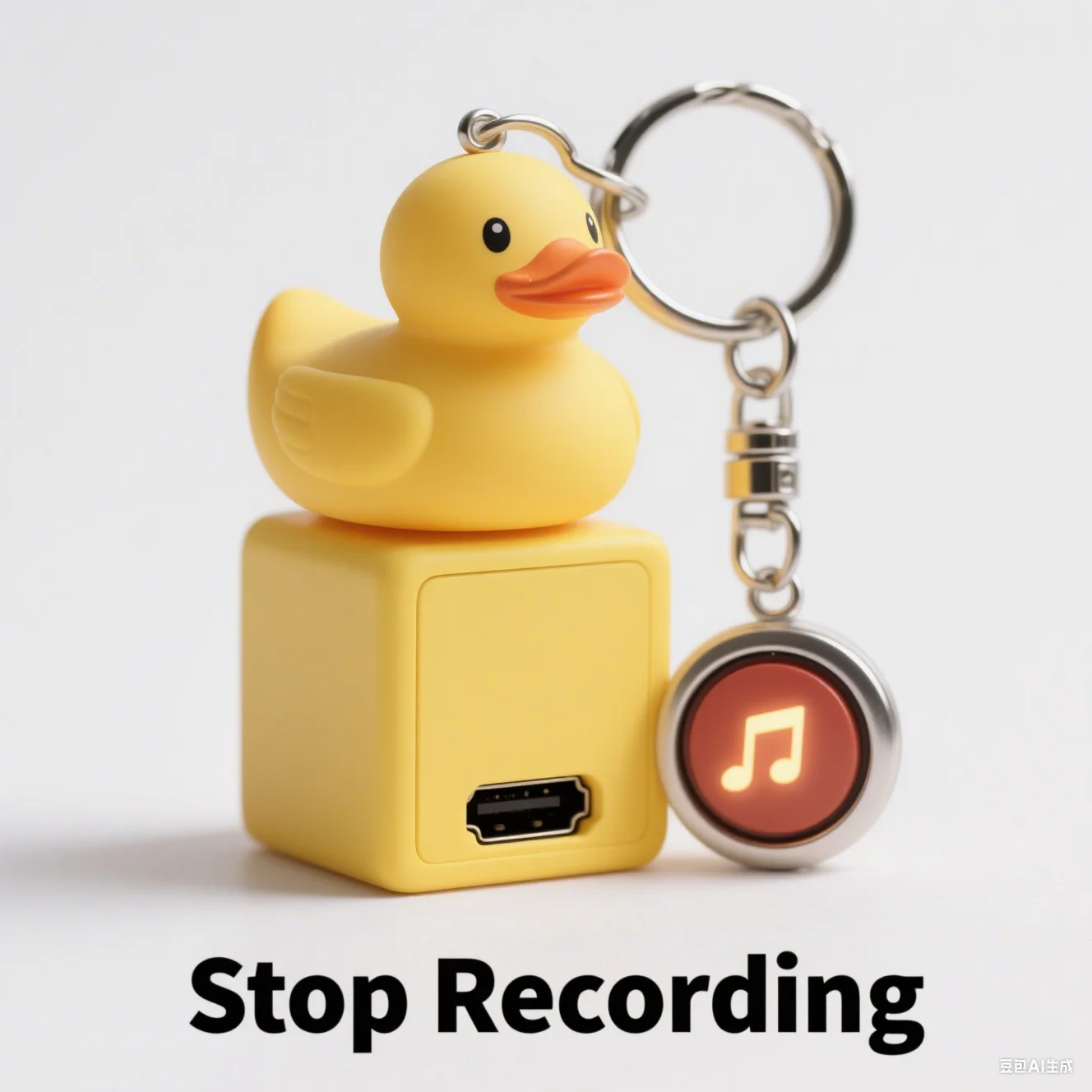 Wholesale Yellow Duck Keychain Plastic Keyboard Switch Voice Toy ...