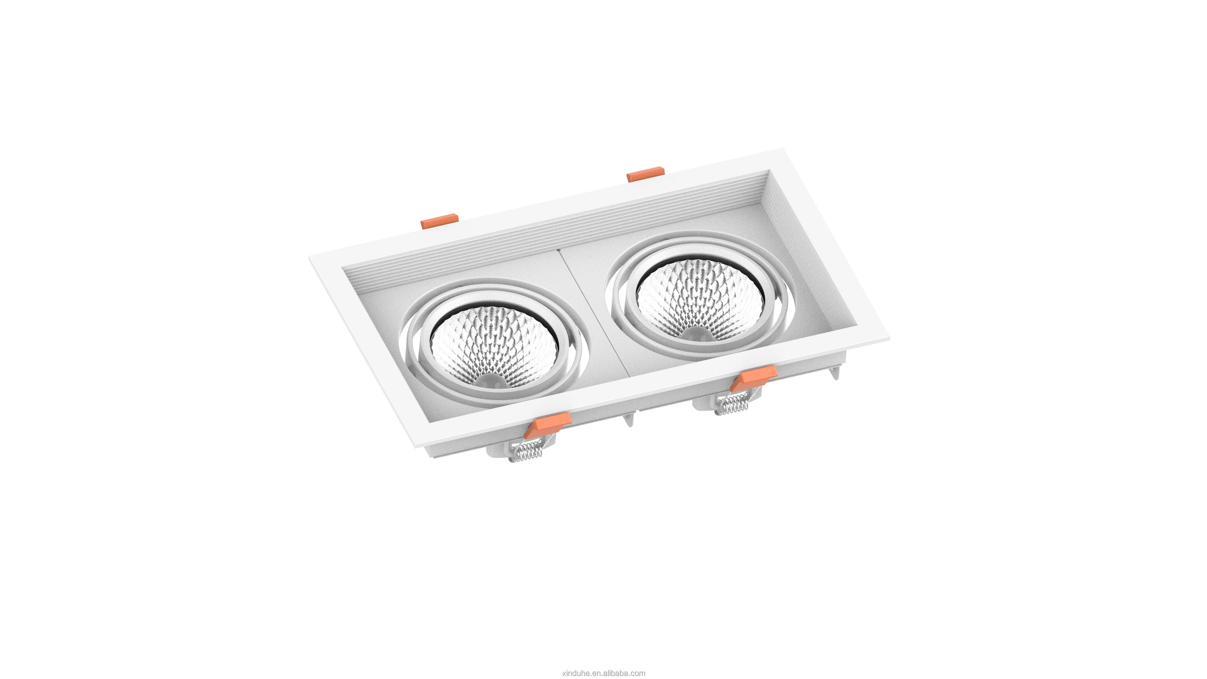 Double Head Rectangular Spot Led Cob 12w*2 /20w*2ceiling Down ...