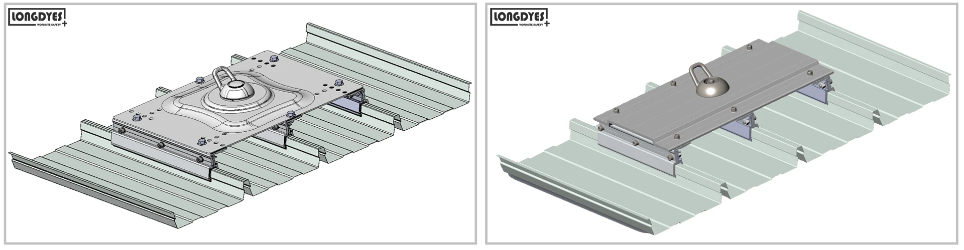 Metal Roof Temporary Clamps - Secure Horizontal Lifelines