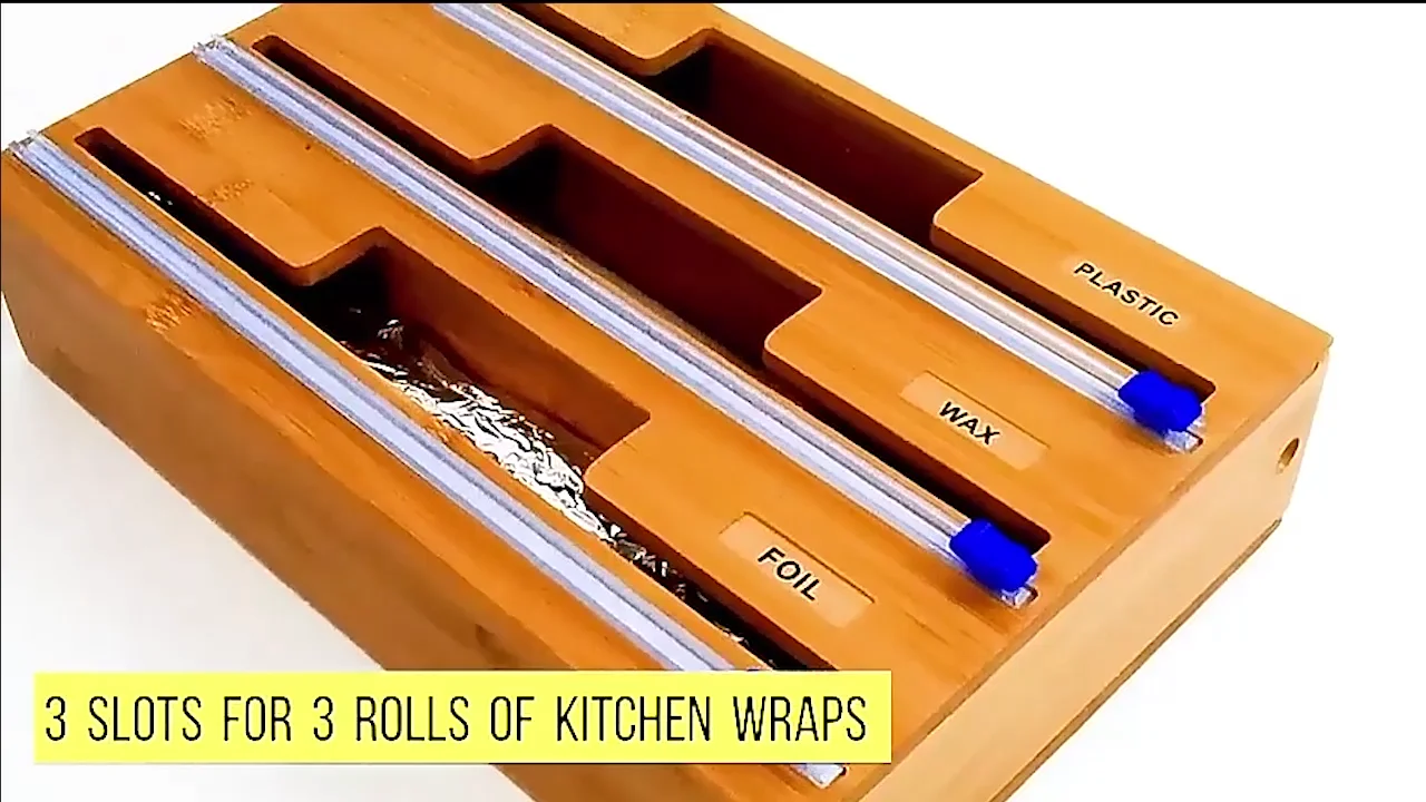 Wood Aluminum Saran Pallet Stretch Cling 3 In 1 Kitchen Foil And ...