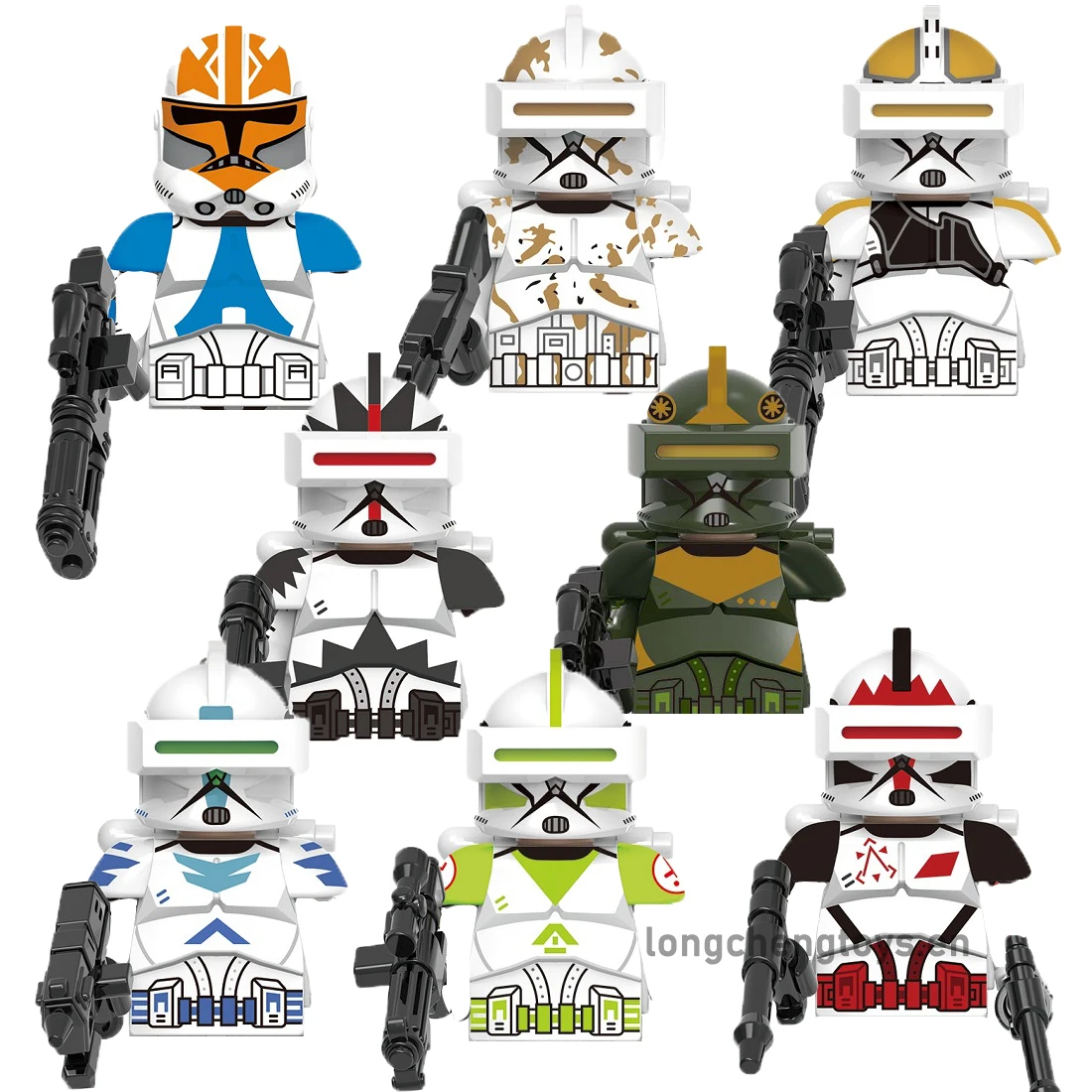 Sw Movie Bricks Model Corps Commander Bly Attack Battalion Trooper ...