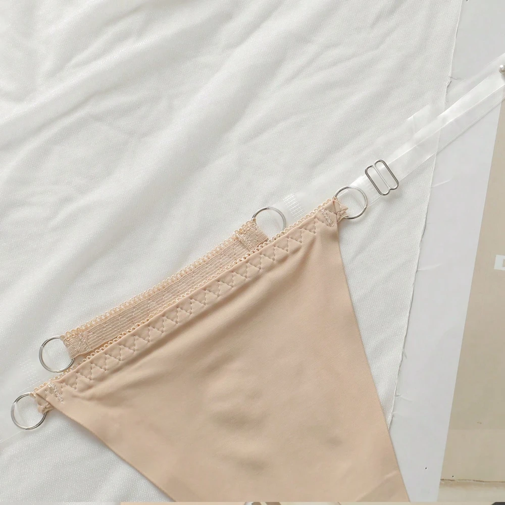 Fashion Design Women G String Thong Panty With Transparent Strap - Buy ...