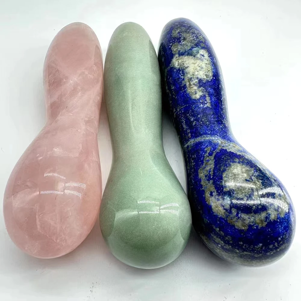 Hot Sales Natural Yoni Dildo Massager Healing Stone Hand Carved Crystal ...