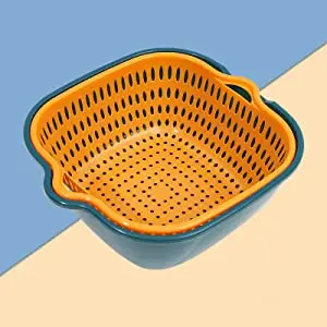 6 Piece Kitchen Drain Colander Multifunctional Drain Basket for Washing ...