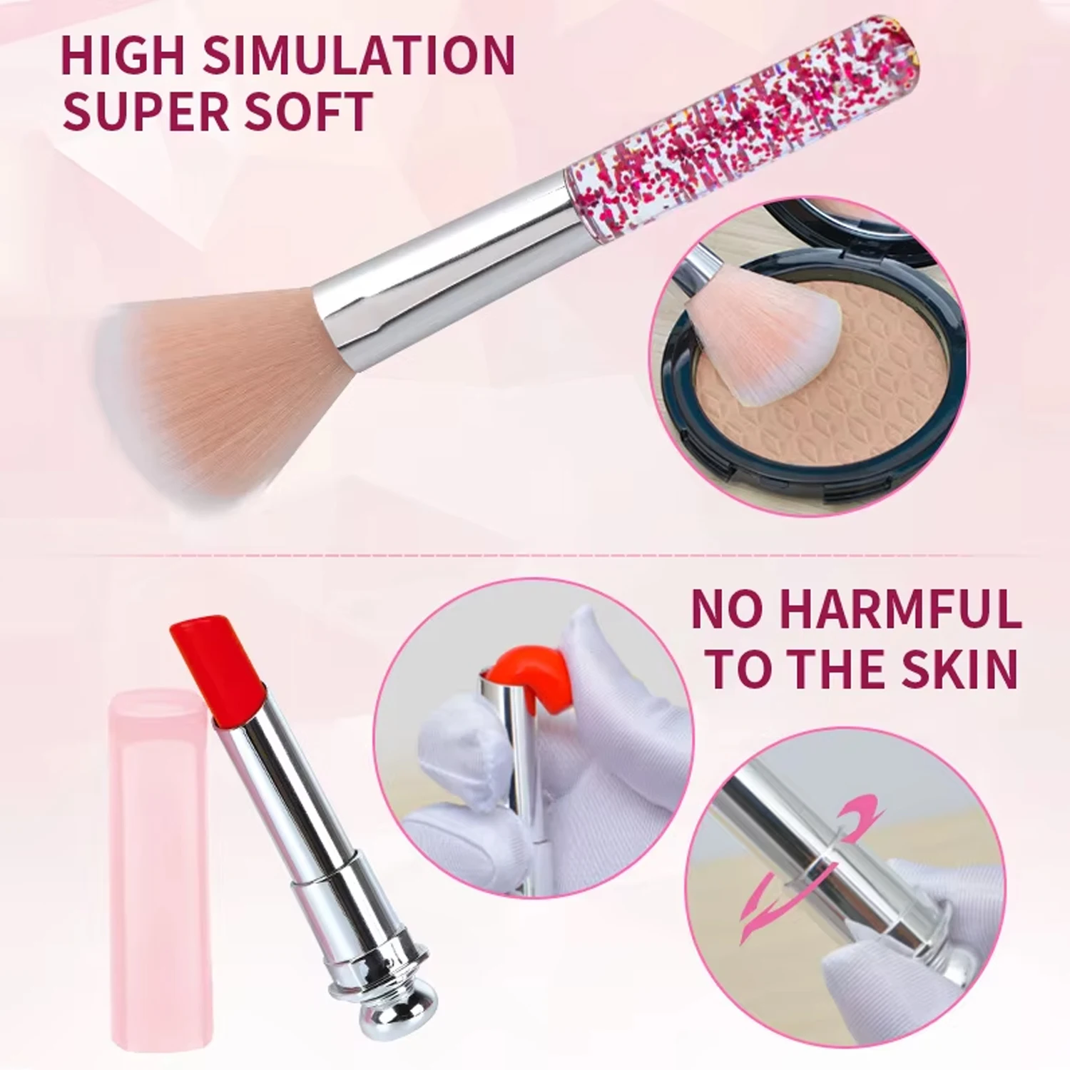 Princess Pink Makeup Kit Beauty Toy Set Pretend Play House Toy Make up ...