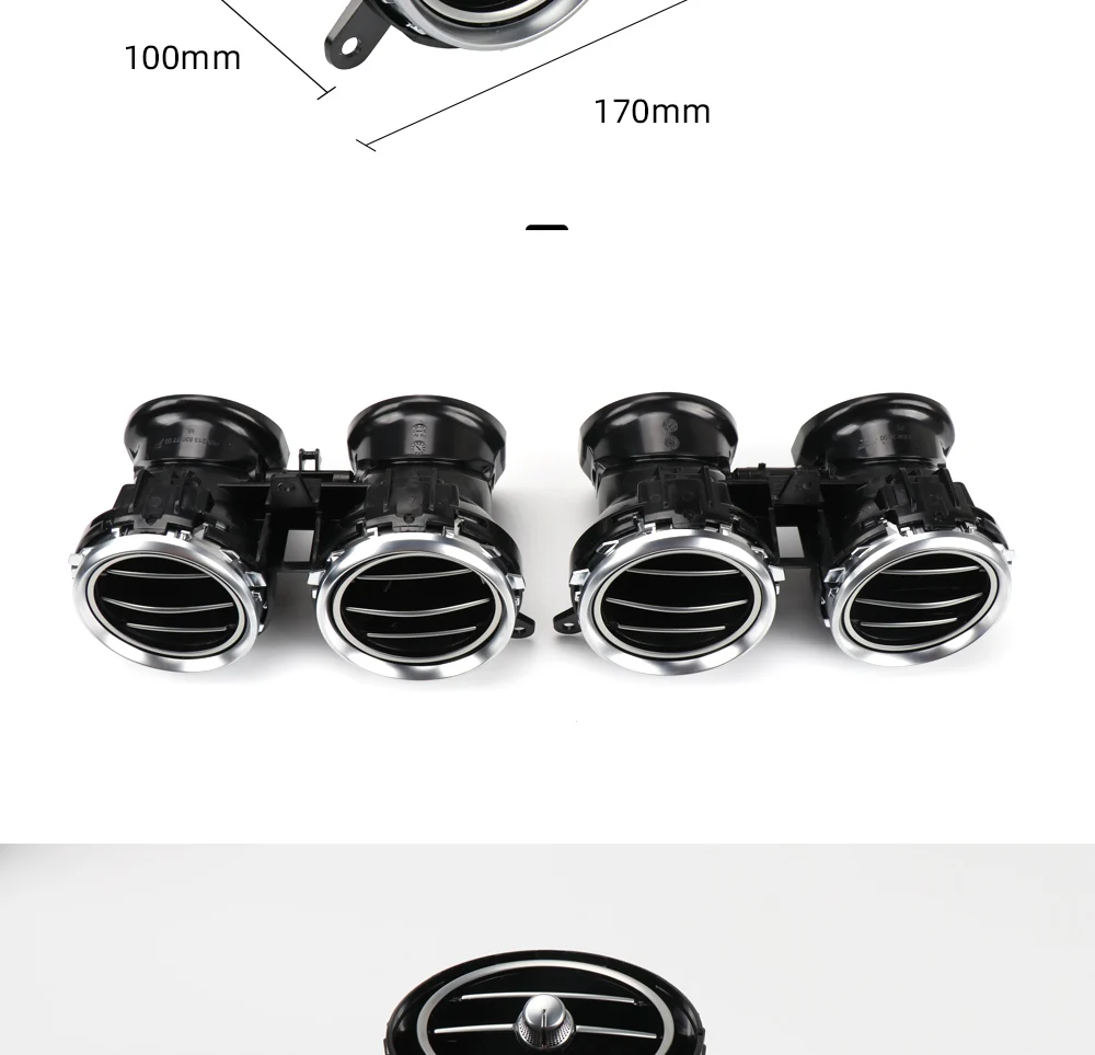 กระจังหน้ารถยนต์แดชบอร์ดแอร์ Ac Vent ชุดสมบูรณ์สำหรับ Mercedes Benz E ...