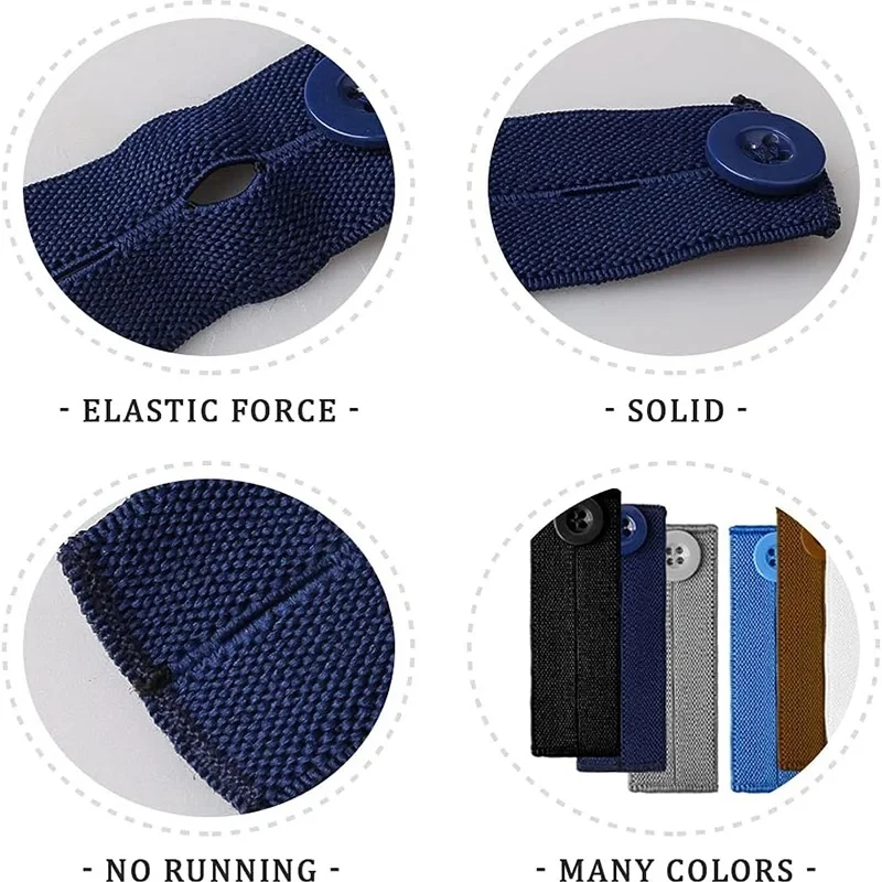 Unisex Elastic Waist Extenders Assorted Colors Strong Adjustable Fit ...