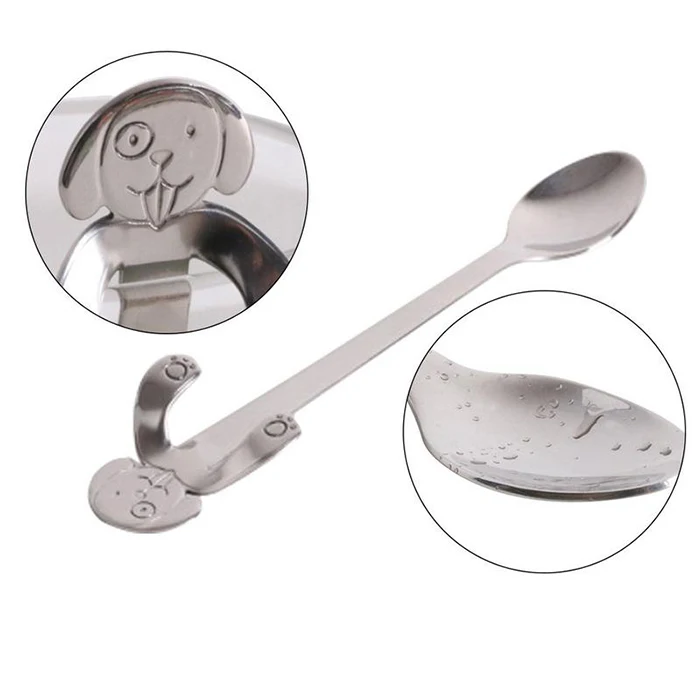 Funny Dessert Tea Spoon Stainless Steel Dog Spoon Small Coffee Cupping ...