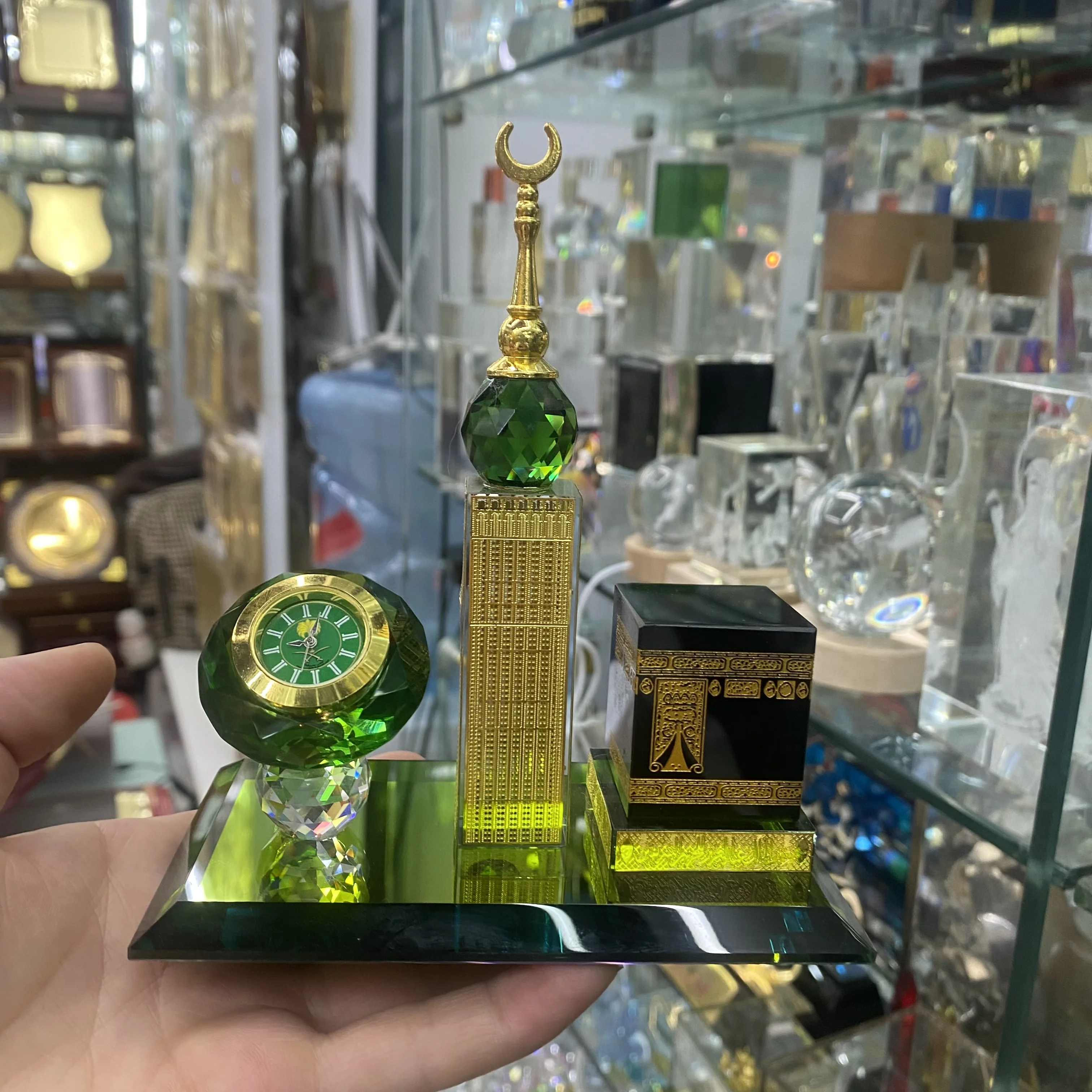 Islamic Gift Ware - KAABA Crystal Glass Ornament Souvenir