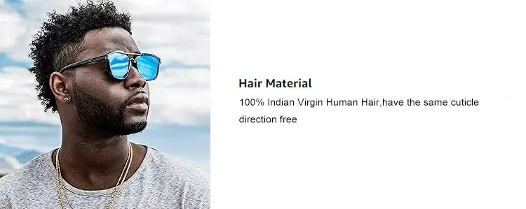 4mm Prosthesis Indian Real Human Hair Replacement System