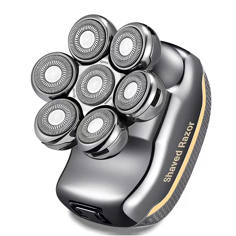 Men's Razor Rechargeable Cordless Hair Shaving Razors For Bald Man 6 In ...